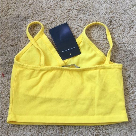 Brandy Melville | Tops | Brandy Melville Yellow Amara Tank Top | Poshmark